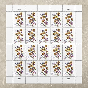 Sunflower Bouquet Stamp Sheet of 20 Two Ounce Rate Postage Stamps