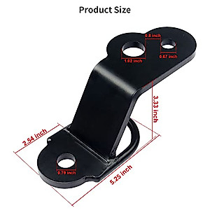 MAHLER GATES ATV/UTV 3-Way Towing Ball Mount Hitch Bolt-on, with 2 Inch Ball and 1-7/8 Inch Ball