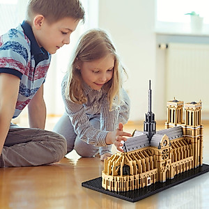 DOLBLOCK Notre Dame De Paris World Famous Micro Building Blocks Collection Model Architecture Sets for Adults 7380 PCS, Ideas DIY Mini Bricks Toy Present for Kids