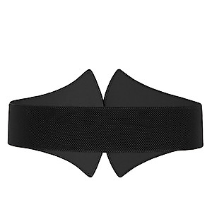 GRACE KARIN Women's Leather Belt Fashion Soft Faux Leather Waist Belts For Jeans Dress Black M