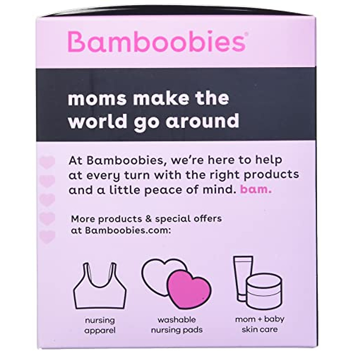 Bamboobies Disposable Nursing Pads for Breastfeeding & Sensitive Skin, Super-Absorbent Milk Proof Pads, Perfect Baby Shower Gifts, 60 Count