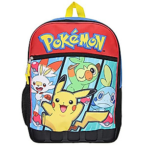 Pokemon Sword and Shield Starters Molded Bottom 16" Backpack
