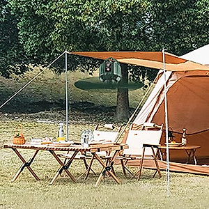 JHXZHAN 10400mAh tent fan light, canopy remote control ceiling fan, power bank, battery powered USB charging fan, suitable for fishing, outdoor, outing, camping, etc.