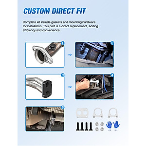 Nilight Catalytic Converter for Ford F250 F350 F450 F550 Super Duty 2005 2006 2007(EPA Standard)