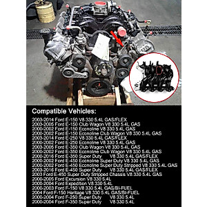 615-188 Upper Intake Manifold with Gasket Kit Fits for Ford E-150 E-250 2003-2014 E350 Super Duty 00-16 E450 Super Duty 03-16 Excursion 00-05 Expedition 00-04 F150 F250 F350 00-04 V8 5.4L 2L1Z-9424-AA