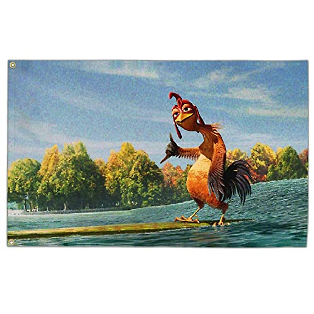 BDHTYU Chicken Flag 3x5 Ft Funny Flags for College Dorm Room Guys Double Sided Meme Flags Man Cave Bedroom Wall Art Decor Banner Gifts