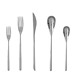 Fortessa Dragonfly 18/10 Stainless Steel Flatware 5 Piece Place Setting