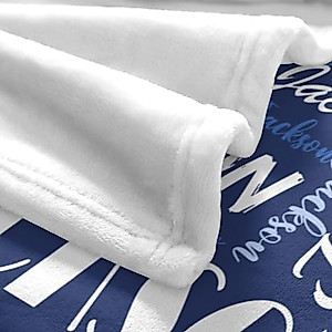 Dr.TOUGH Name Blanket Personalized Blanket and Throws Personalized Blanket for Kids Adult Fleece Bed Blankets Customized