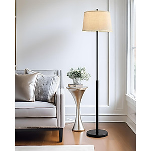 Oneach 61.75" Arch Floor Lamp for Living Room LED Tall Standing Light Black