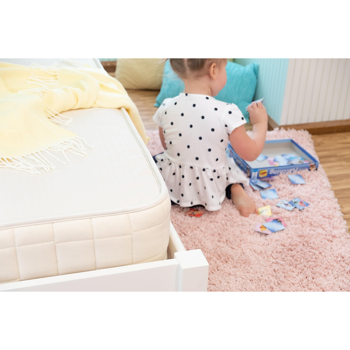 Naturepedic 2-in-1 Organic Kids Mattress - Full Mattress with Quilted Top and Waterproof Layer - Firm Mattress for Kids - Universal Comfort Mattress for Trundle Bed and Bunk Bed