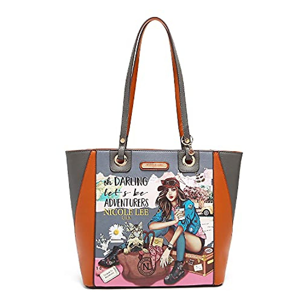 Nicole Lee Journey of Stephanie 3 Piece Set (Shopper Bag, Mini Satchel, Pouch)