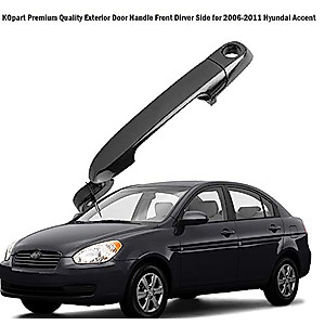 Door Handle Fits for Hyundai Accent 2006 2007 2008 2009 2010 2011 Front Driver Exterior Door Handle with Keyhole Replace # 80700 82650-1E050