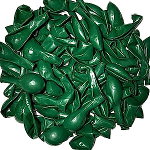 QRabbit 100 Pack 12" Dark Green Party Balloons, Premium Quality Strong Latex Ideal for Helium or Air Use for Wedding Birthday Graduation Festival Anniversary Party Event and Arch Decoration