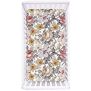 Floral Crib Sheet Car Seat Cover Pillow Covers