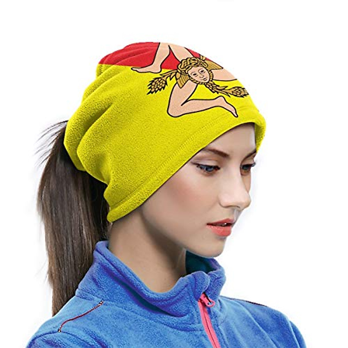 Neck Gaiter, Sicilian Flag Magic Headband Sport Headwear UV Resistence Balaclava for Men and Women-Fishing,Running