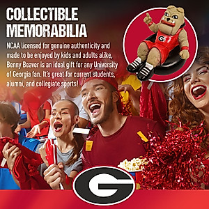 Rubber Tubbers Georgia Bulldogs (Hairy Dawg) Collegiate Bathtub Toys - Officially Licensed NCAA Team Mascots, Authentic Sports Memorabilia, Novelty Rubber Ducks (University of Georgia)