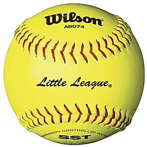 Wilson Sporting Goods A9274 Little League Softball (12-Pack), 11-Inch, Optic Yellow (WTA9274BSST)
