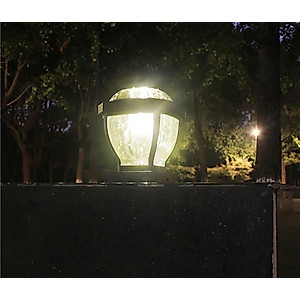 Solar Light Courtyard Villa Home Post Cap Light Waterproof Super Bright Garden Outdoor Pillar Light