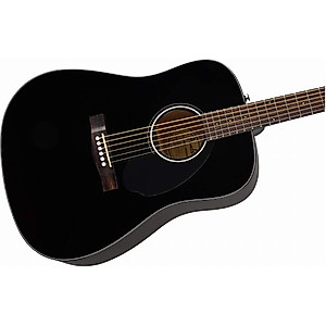 Fender CD-60S Dreadnought Acoustic Guitar, with 2-Year Warranty, Black