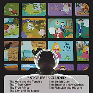 ZZZMOON Story Projector for Kids, Storybook Projector Toys for 3 4 Year Old Girl Boy Gift, Storytime Projector for Toddler Girl Gifts Age 3 4