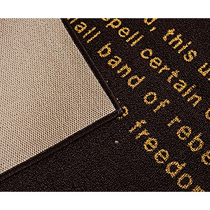 Star Wars: Return of the Jedi Title Crawl Printed Area Rug | Indoor Floor Mat, Accent Rugs For Living Room and Bedroom, Home Decor For Kids Playroom | Movie Gifts And Collectibles | 27 x 77 Inches