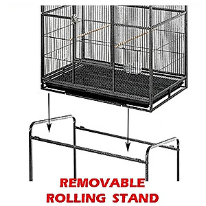 70” X-Large 5-Levels Tight 1/2-Inch Bar Spacing Small Animals Critters Chewproof Cage for Chinchillas Ferrets Rats Hamster Hedgehog Sugar Glider Mouse Squirrel Removable Rolling Stand
