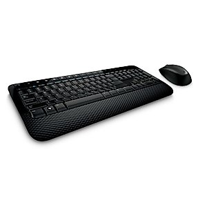 Microsoft Wireless Desktop 2000, Black - Wireless Keyboard and Mouse Combo with Comfortable Palm Rest.