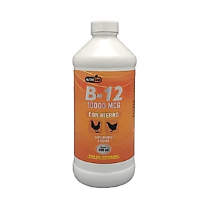 NUTRILINE B-12 for Poultry - Multivitamin Booster for Rooster, Hens, Chicken, Vitamin Recovery Liquid 16 onzas