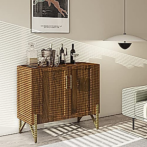 Tilly 39" Modern Sideboard Buffet Cabinet with Storage, Wooden Entryway Credenza Cabinet with Door, Kitchen Buffet Cabinet, Bar Cabinet, Sideboard Buffet for Hallway, Living Room Accent Cabinet