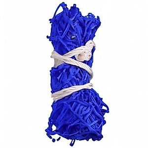 Harrison Howard Slow Feed Hay Net for Horses with 2"x2" Mesh Holes Goat Feeder Blue 40-Inch