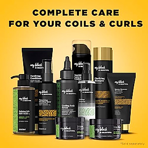 My Black is Beautiful Clarifying Sulfate Free Shampoo for Build Up, For Dry and Damaged Hair, Blue Ginger and Mint, 9.6 fl oz