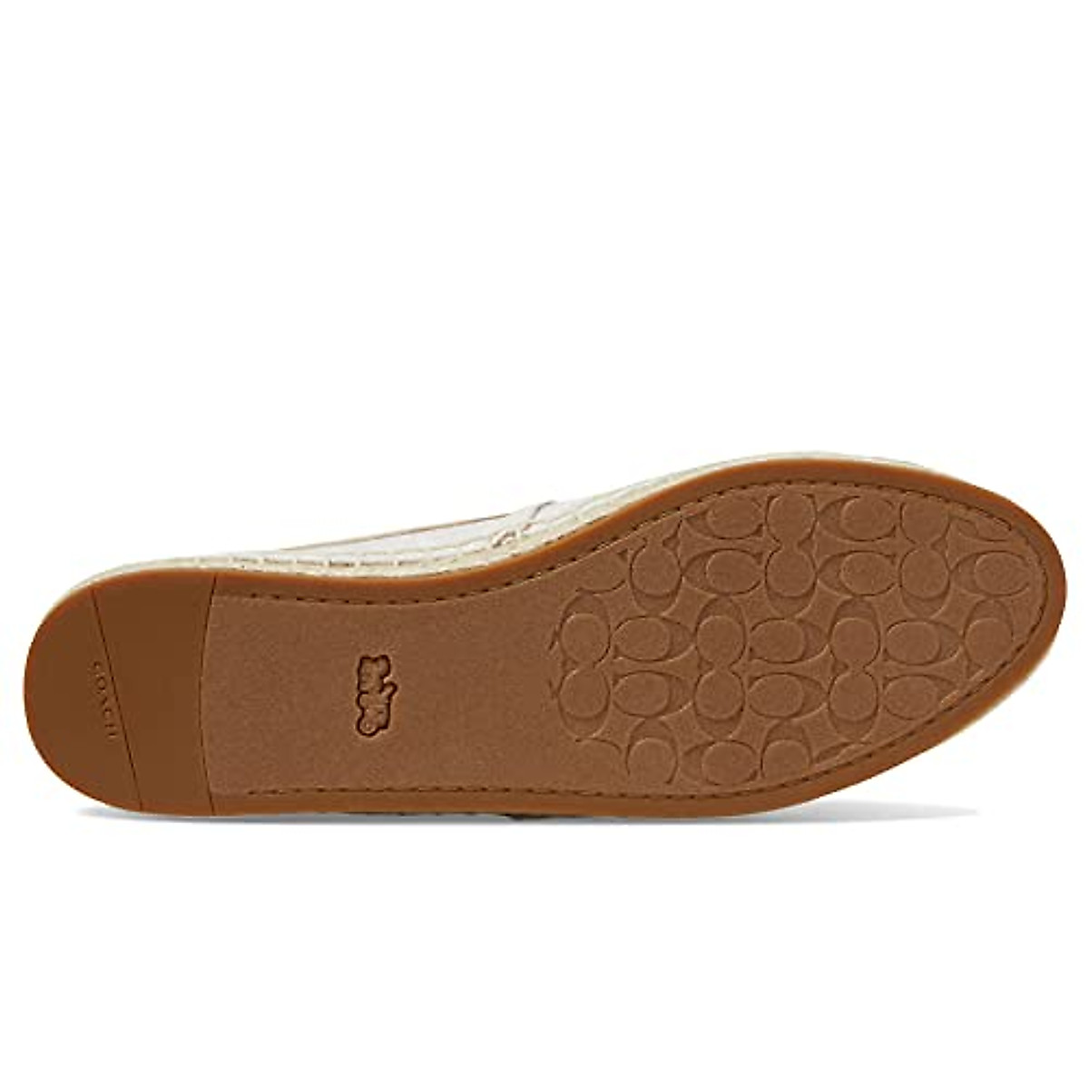 Coach Collins Coated Canvas Espadrille White 8 B (M)