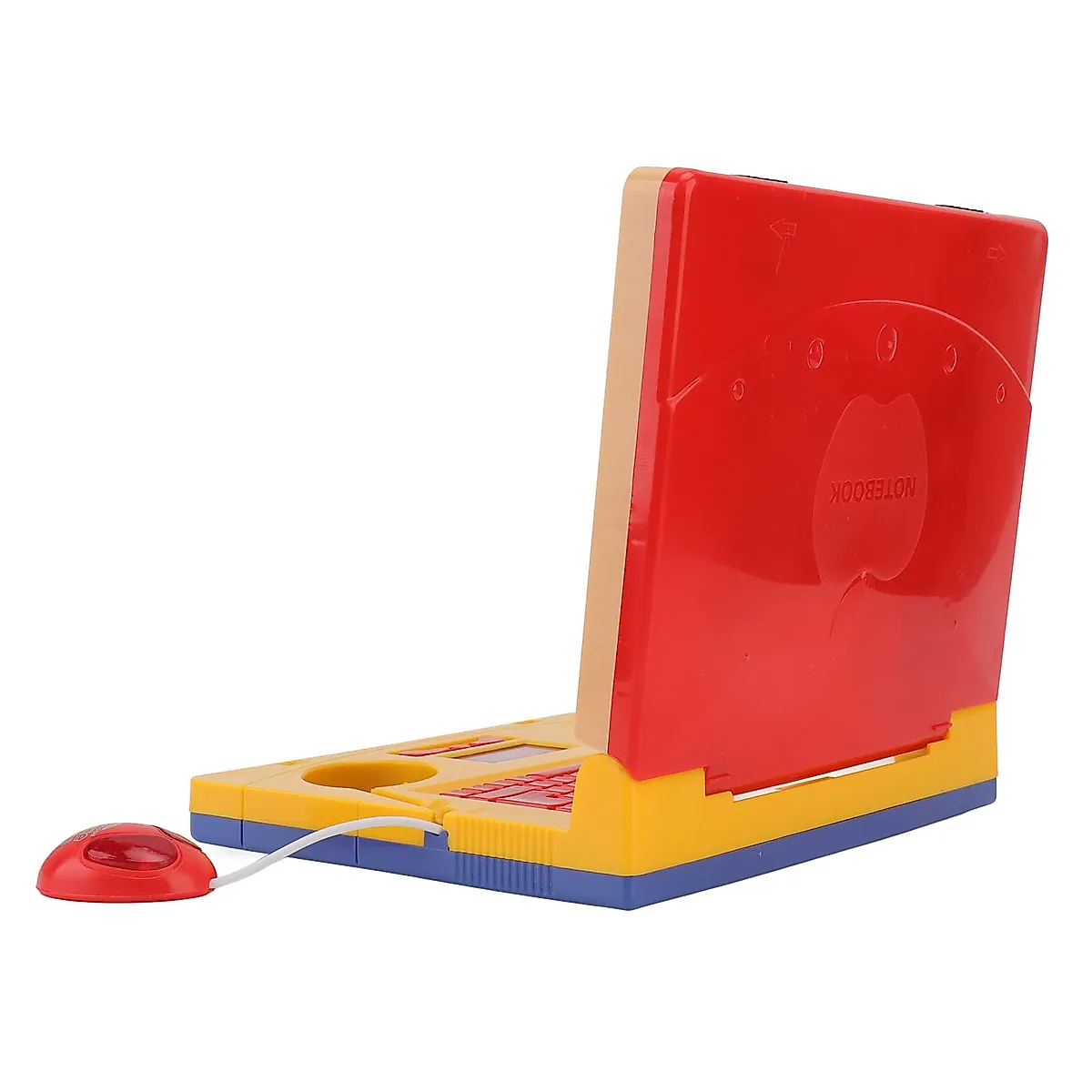 LBEC Kids Learning Laptop, Play Laptop Computer Electronic Educational Learning Computer Simulation Music Preschool Learning Toys with Retractable Mouse for Early Learning, Yellow (LBEC34ump51qf0-11)