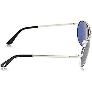 Tom Ford Marko Aviator Sunglasses FT0144 58, Silver, 58-13-140