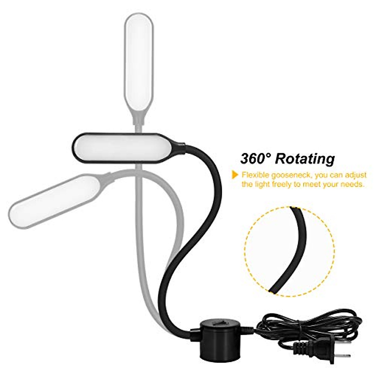 Amazing power Sewing Machine Light LED Flexible Gooseneck Work Lamp with Magnetic Mount Base for Workbench Lathe Drill Press