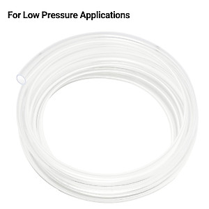 Clear Vinyl Tubing 3/4" ID × 1" OD -10 Ft 30PSI,Flexible Plastic Tubing,Lightweight Plastic Tubing,Oil Resistant Hybrid Multipurpose Industrial Vinyl Hose