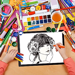 LED A4 Light Tracing Box, Artcraft Light Pad, Portable Light Table Tracer for Diamond Art, Artists Drawing, Sketching, Animation, Stencilling