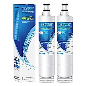 ICEPURE 4396508 Refrigerator Water Filter Replacement for EveryDrop Filter 5, EDR5RXD1, Whirlpool 4392857, NL300, 4396510, 4396509, 4396547, LC400V, 4396510p, WF-NLC240V,PNL240V, 2PACK