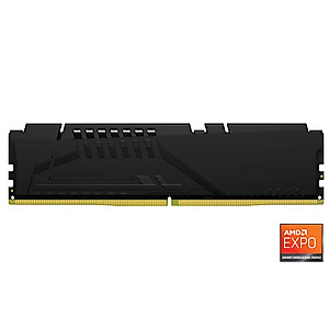Kingston Fury Beast 32GB (2x16GB) 6000MT/s DDR5 CL36 Desktop Memory Kit of 2 | AMD Expo | Plug N Play | KF560C36BBEK2-32
