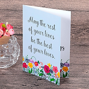 Wedding Card, Bridal Shower Card, Wedding Cards for Bride And Groom, Engagement Card, Wedding Gifts for Couples 2024 Newlyweds, Bridal Shower Gifts, Congratulations Bridal Shower Card for Bride to Be