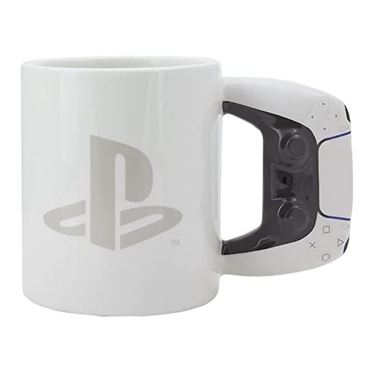 Paladone Playstation Shaped Ceramic Coffee Mug | PS5 Accessories Novelty Gifts (PP9403PS), Multicolor