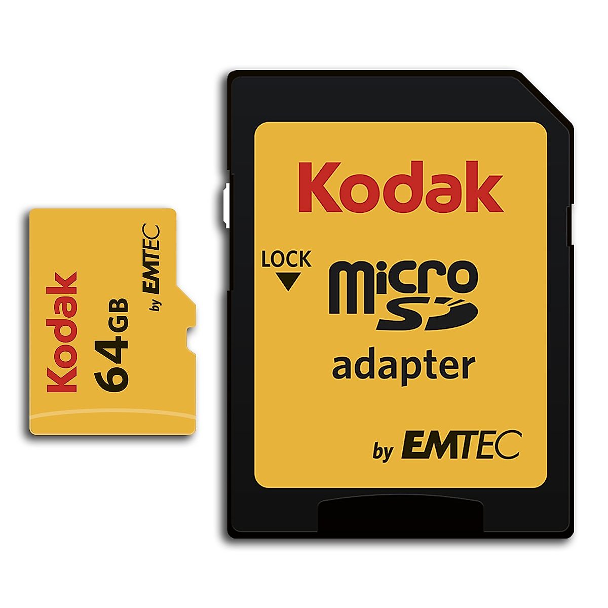 KODAK 64GB Class 10 UHS-I U1 MicroSDXC Card with Adapter 10x Write Speed