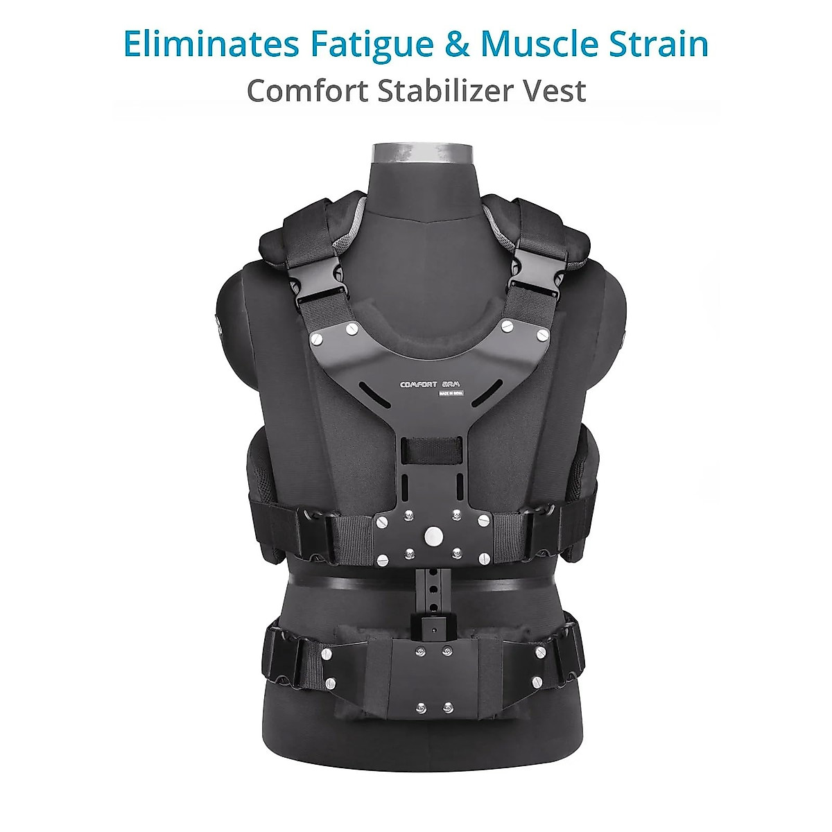 FLYCAM Comfort Stabilizing Arm & Vest for Flycam 5000/3000/DSLR Nano Handheld Camera Video Steadycam Stabilizer up to 5kg | Stabilization Body Mount System for camcorders Stabilization (CMFT-AV)