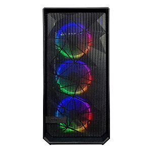 G3 Meshify Optimal Gaming Desktop (AMD Ryzen 5 5600G 6-core 4.4GHz Turbo, 16GB DDR4 RAM, 500GB NVMe SSD, Radeon Graphics, Windows 11) Gamer Computer PC