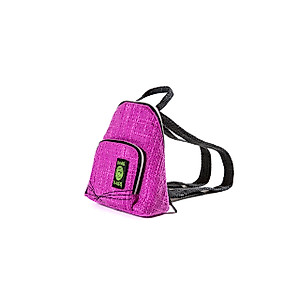 DIME BAGS Club Mini Backpack | Stylish Mini Hemp Backpack with Secret Pocket (Magenta)