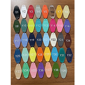 Grozon 200PCS Custom Bulk Keychain Personalized Motel Keychain Hotel Key Tag Vintage Key Chain Promotional Items with Your Logo/Text/Picture