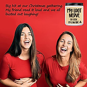 AharHora Funny Scented Jar Candle, Candle Gifts for Women - My Last Nerve Candle - Humorous Unique Gifts for Best Friend BFF Bestie Women Men Coworker Birthday Gift