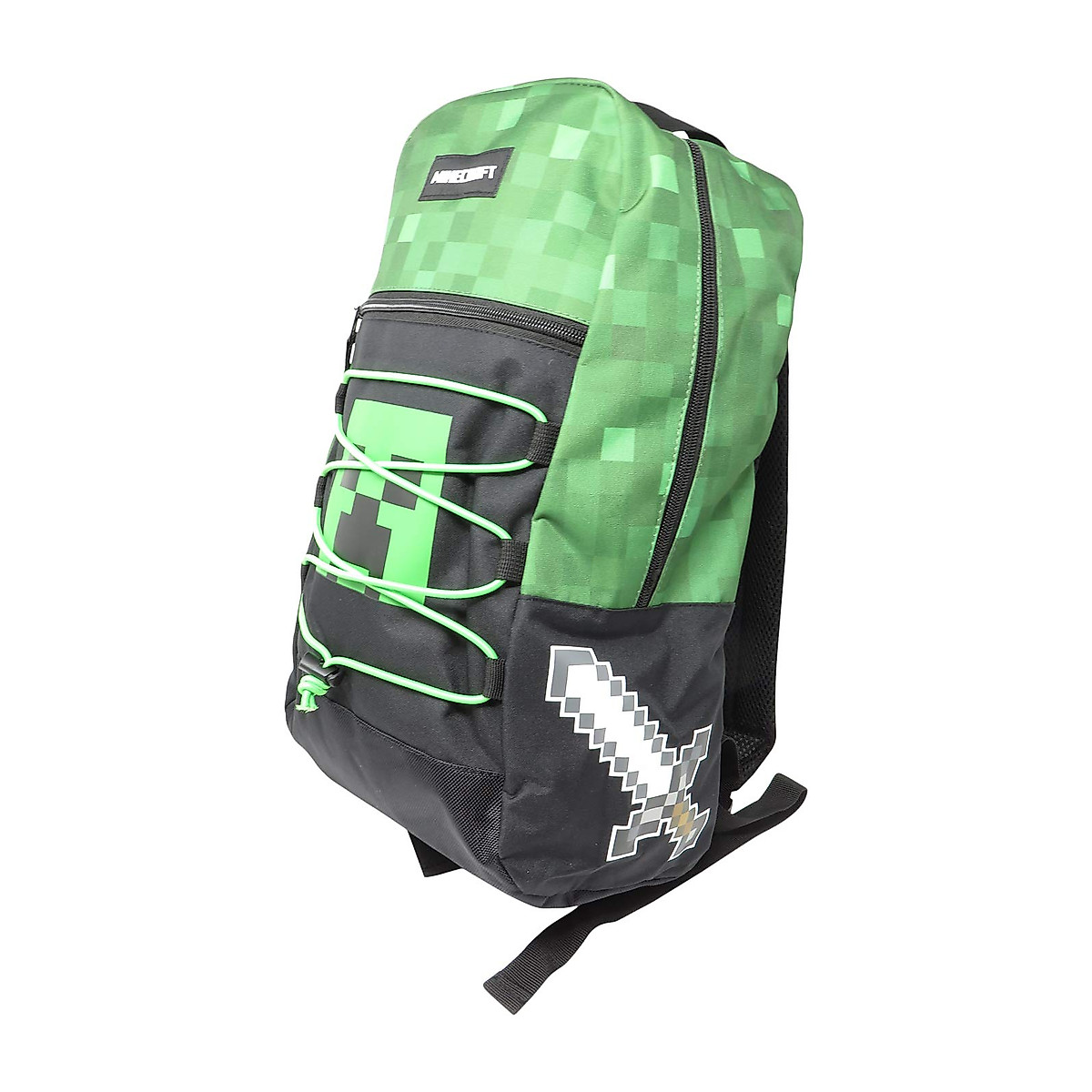 Minecraft Creeper Allover Print Backpack Bookbag
