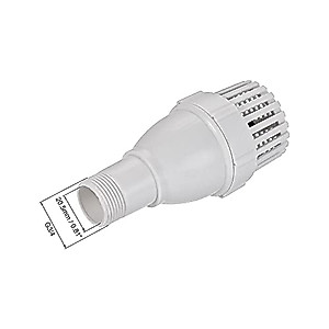 uxcell Foot Valve, G3/4 Thread Filter Strainer Check Valve for Home Garden Water Well Pump Pool, PVC, White Pack of 2