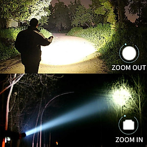 Morpilot Blacklight Flashlights, 2 in 1 LED UV Blacklight with 500LM Highlight, 4 Modes, 395nm Black Light Flashlight for Pet Urine/Scorpion Detection/Night Fishing/Travel/Camping, 2pcs